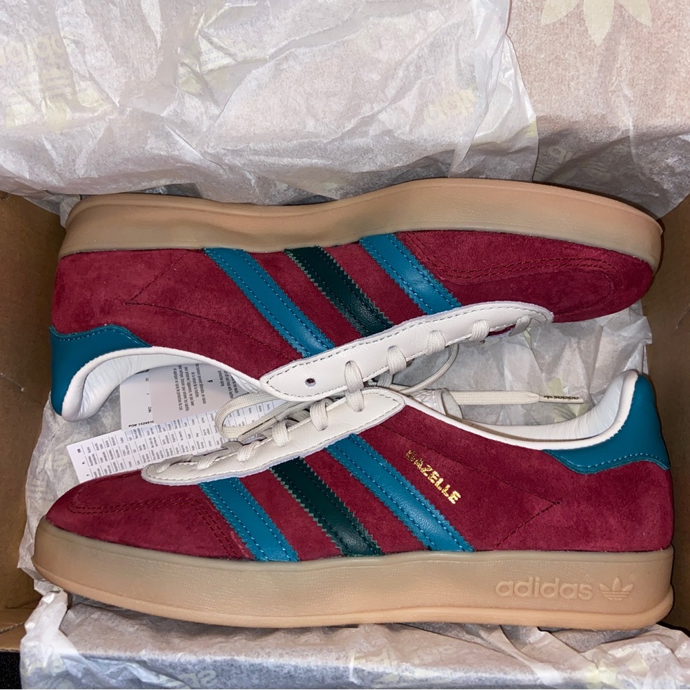 Adidas Gazelle Indoor Collegiate Burgundy - Gem